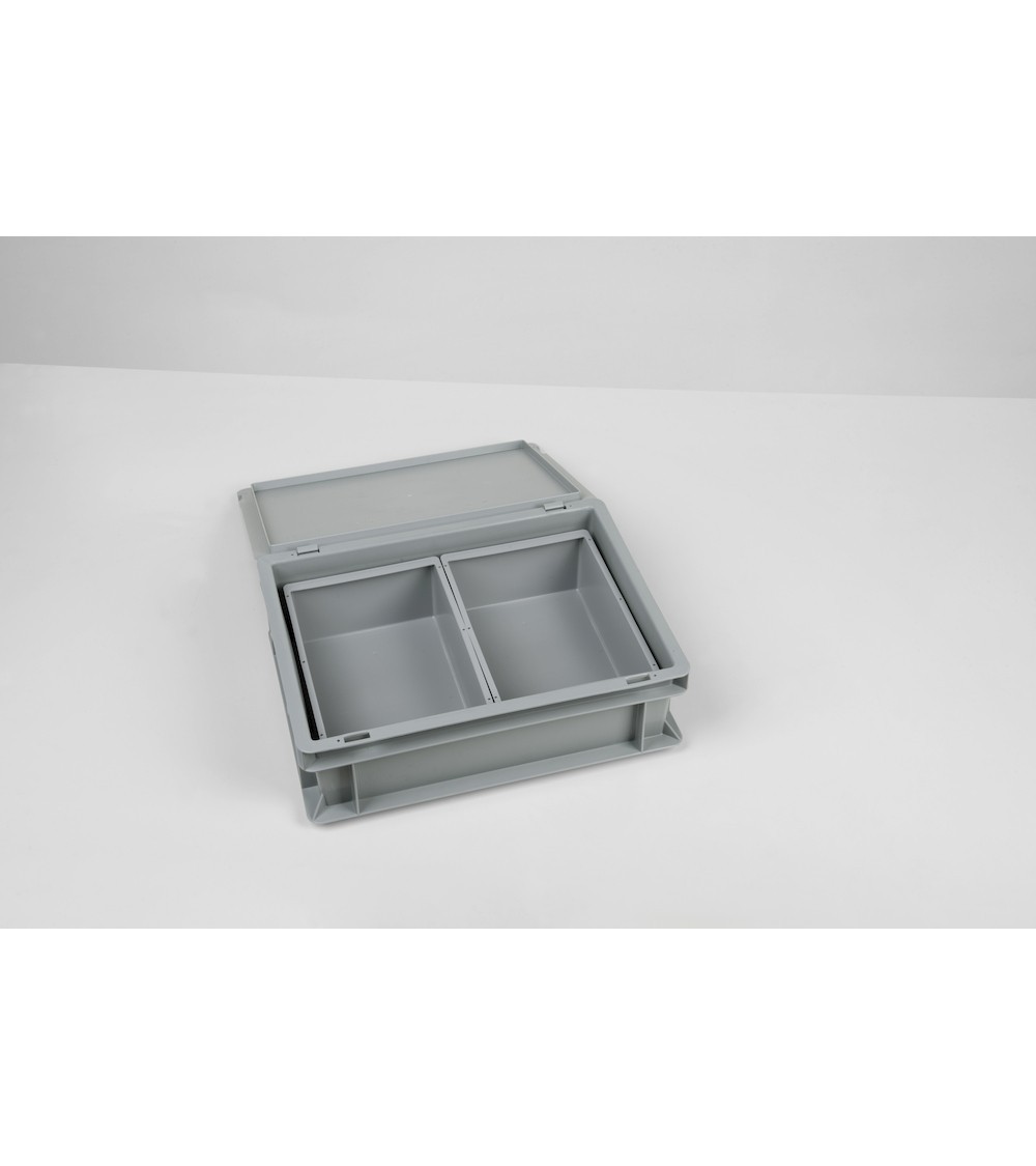 Einsatzkasten aus Kunststoff für Kasten Euro Box, B137 x T87 x H110 mm ...