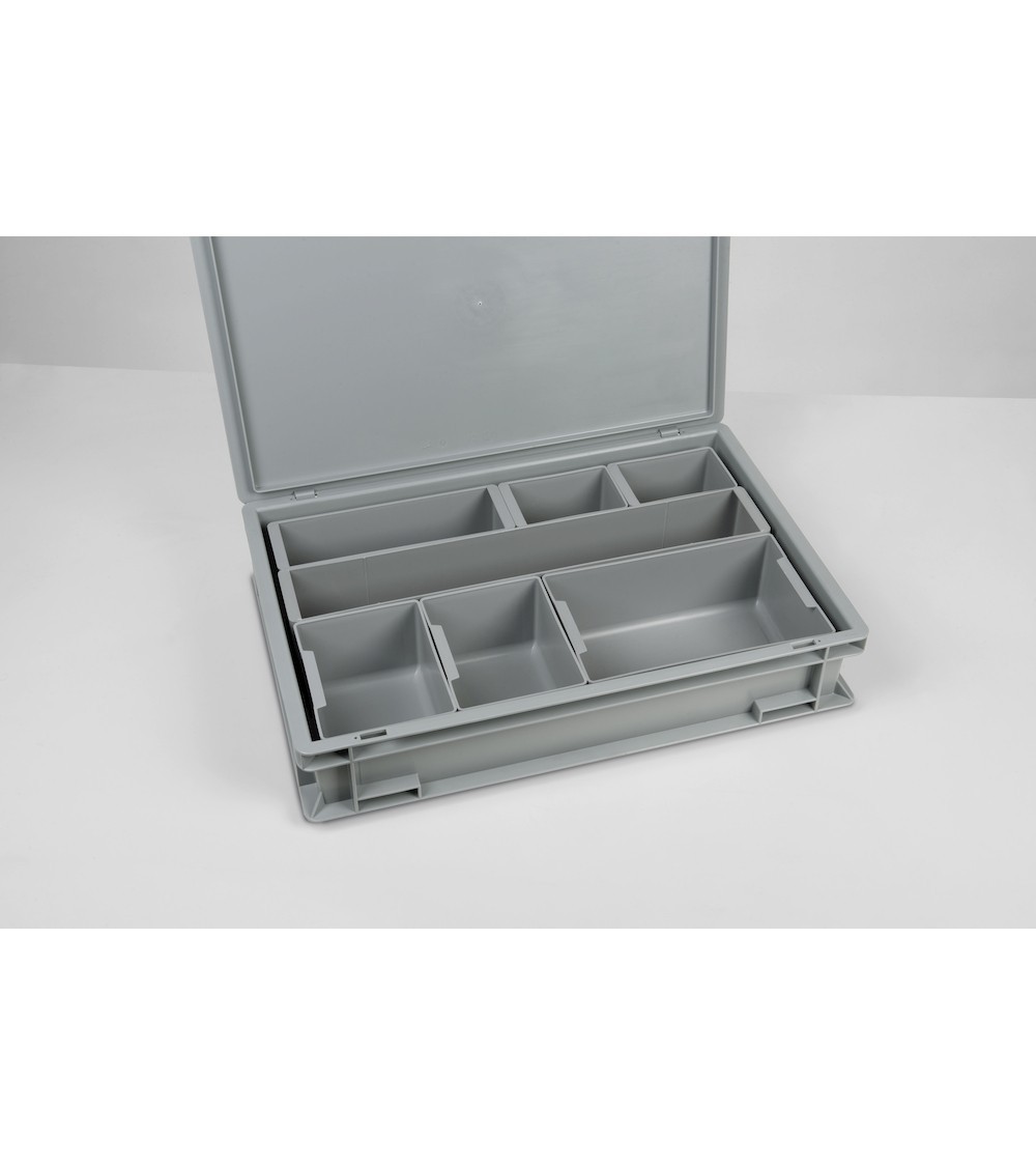 Einsatzkasten aus Kunststoff für Kasten Euro Box, B137 x T87 x H110 mm ...