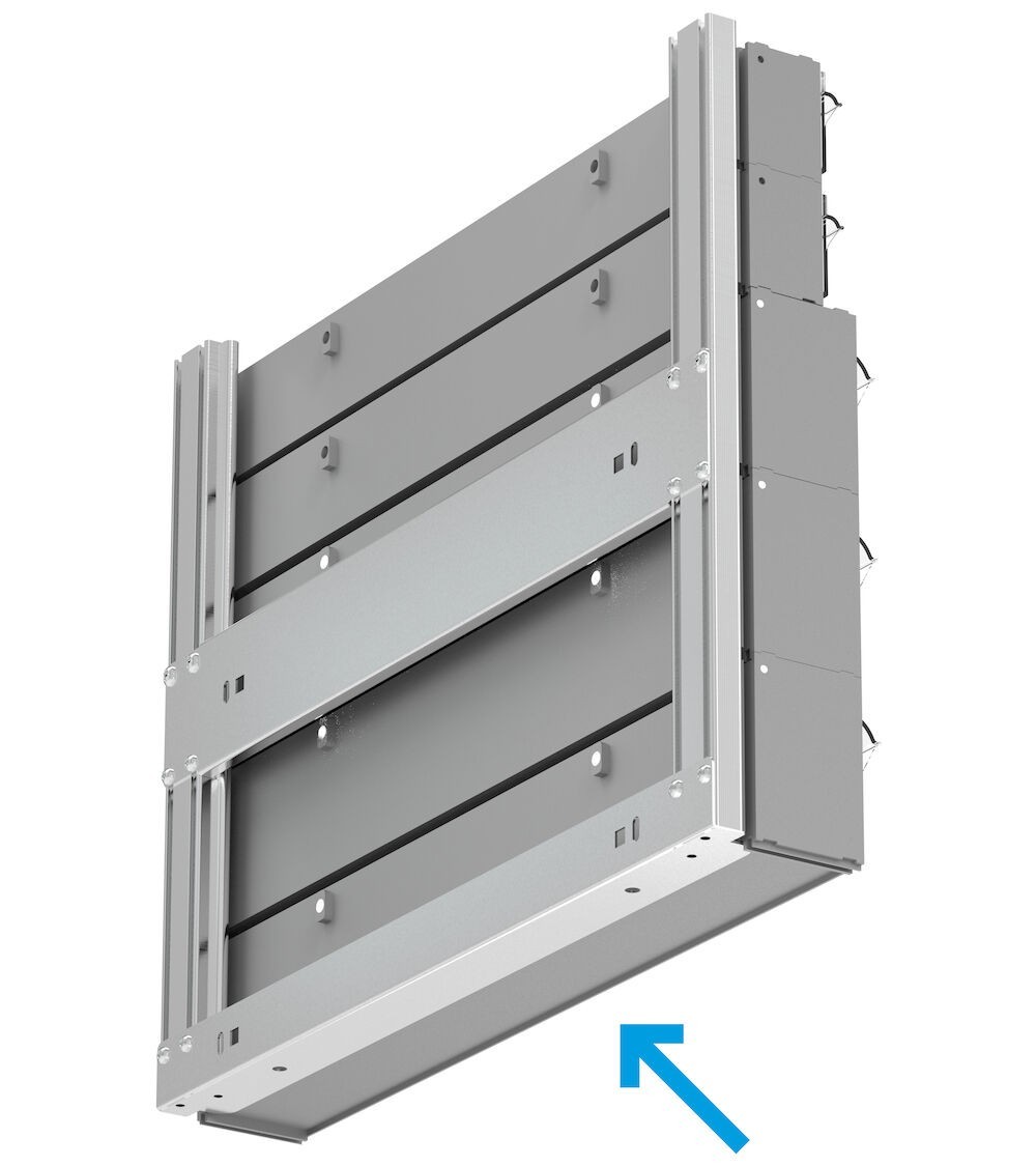 Traverse für Wand mit Sicherungsbügel Visual Box | Fami Shop