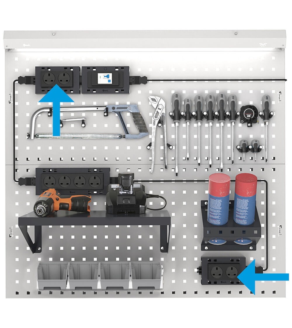 Englische-Steckdosenleiste mit doppelter Steckdose | Fami Shop